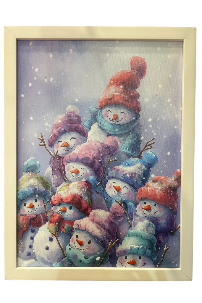 Light Up Frame Snowmen - Firmins Lane Garden Supplies